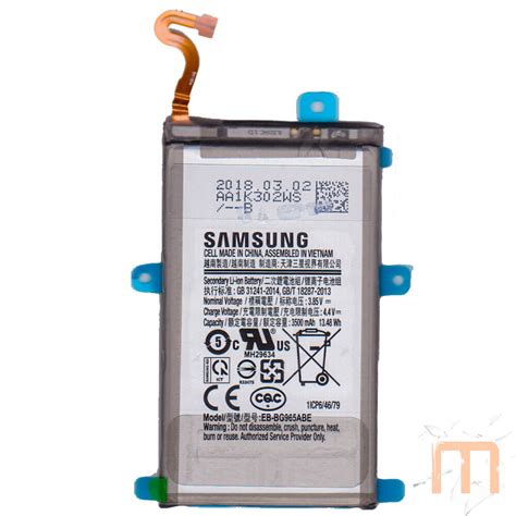 Bateria Original Eb Bg965abe Samsung Galaxy S9 Plus G965 Movilcrack