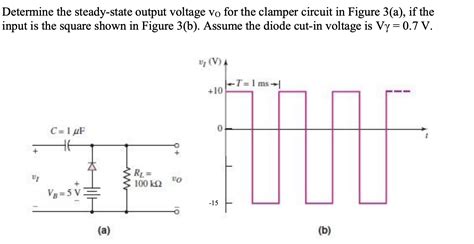 Solved Determine The Steady State Output Voltage Vo For The