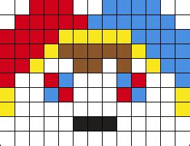 Pomni TADC Perler Bead Pattern Bead Sprites Characters Fuse Bead Patterns