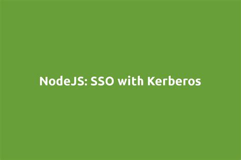 Sso With Node Jo3 W3b D3v