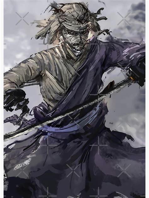 Póster Obra De Shishio Makoto Rurouni Kenshin De Freddiecatt Redbubble