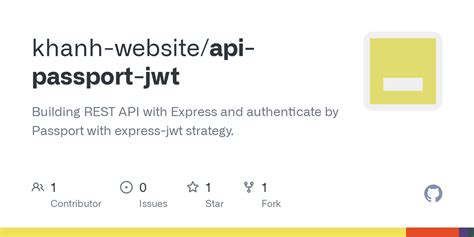 github khanh website api passport jwt building rest api with express