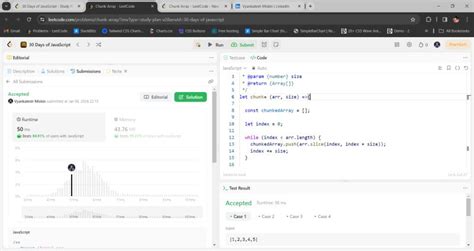 Day 21 Of Javascript Challenge Chunk Array Vyankatesh Miskin Posted On The Topic Linkedin
