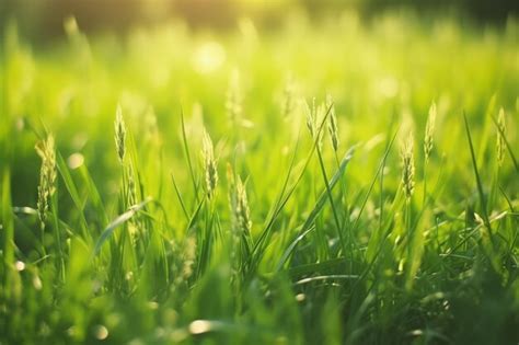 Premium Ai Image Eco Friendly Realistic And Fresh Green Grass Field