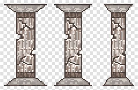 Pillar Sprite Pixel Art Architecture Building Column Monument