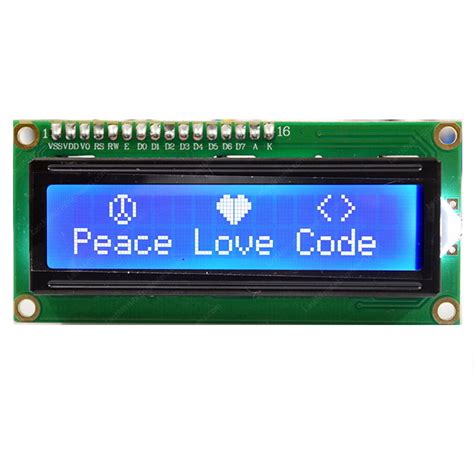 จอ Lcd สีฟ้า 16x2 Character Lcd 1602 Blue Backlight Shopee Thailand