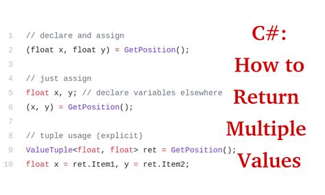Value Tuples Returning Multiple Values From A Function In C By No Such Dev Medium
