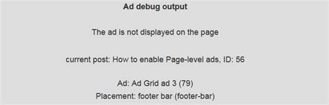 Using The Ad Debug Mode Of Advanced Ads