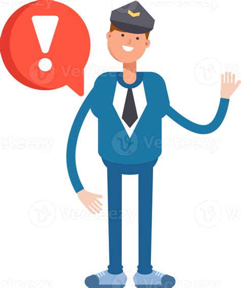 Postman Character And Error Sign 57914037 Png