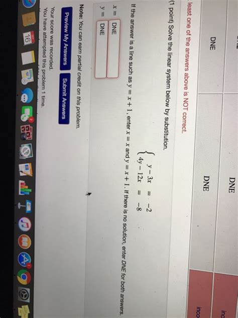 Solved Solve The Linear System Below By Substitution Y Chegg