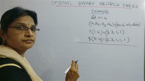 Dynamic Programming Optimal Binary Search Trees Example Youtube