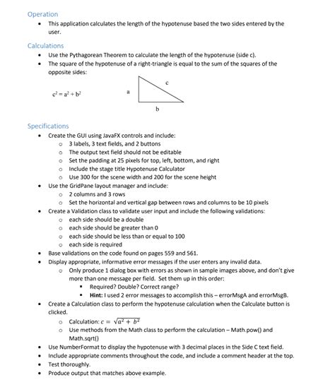 Using Java Netbeans Create Hypotenuse Calculator