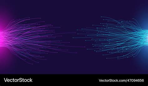 Abstract Big Data Background Chaotic Network Vector Image