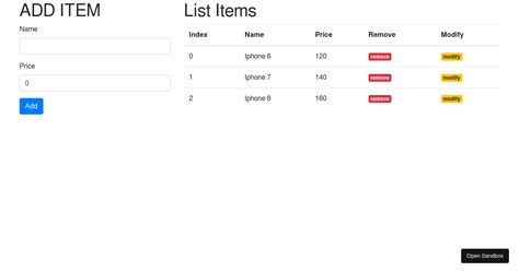 create restful api in react codesandbox