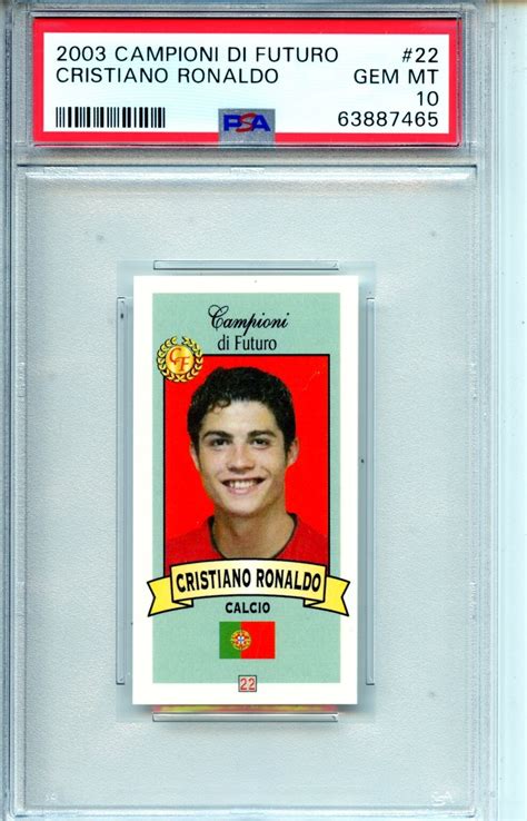 Cristiano Ronaldo 2003 Campioni Di Futuro 22 Base Price Guide Sports