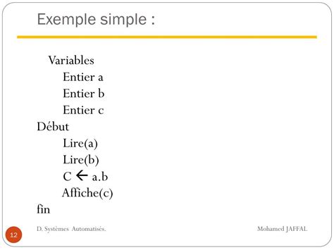 Ppt Algorithme Powerpoint Presentation Free Download Id3611182