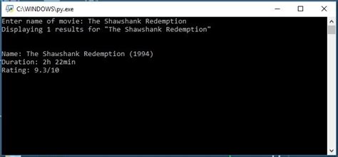 Github Vibhu Agarwalimdb Rating The Script Displays The Duration And Imdb Rating Of Movies