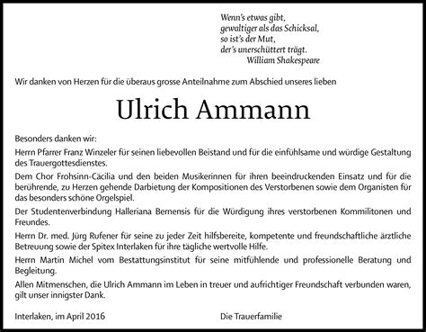 Ulrich Ammann Hommages