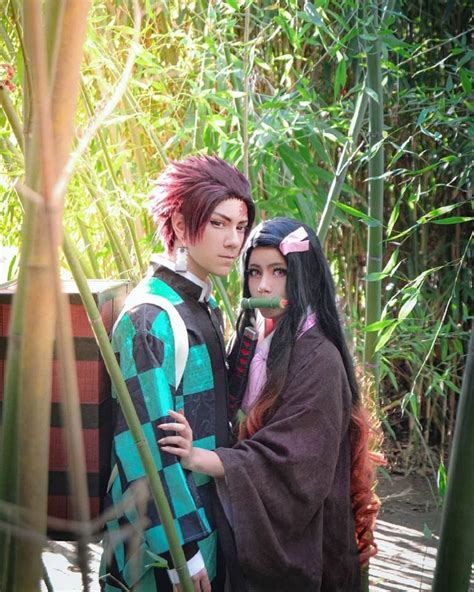 10 Wonderful Cosplay Of Demon Slayers Tanjiro Kamado Nezuko Cosplay