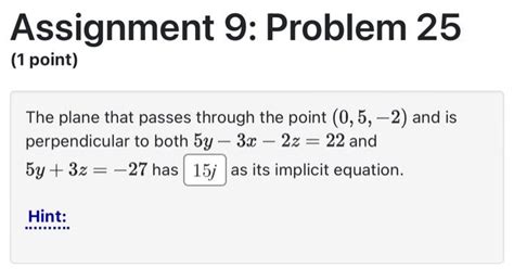 Solved Assignment Problem Point Find A Unit Vector Chegg