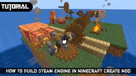 How To Build Steam Engine In Minecraft Create Mod Tutorial Minecraft YouTube