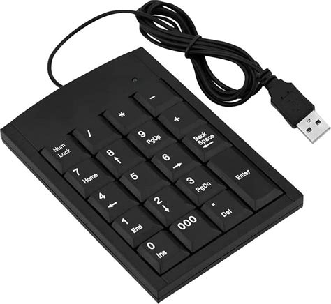 Wired 10 Key Usb Keypad Number Pad Portable Numeric