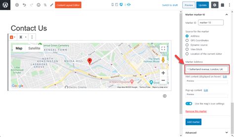 Displaying A Simple Map In Wordpress Toolset