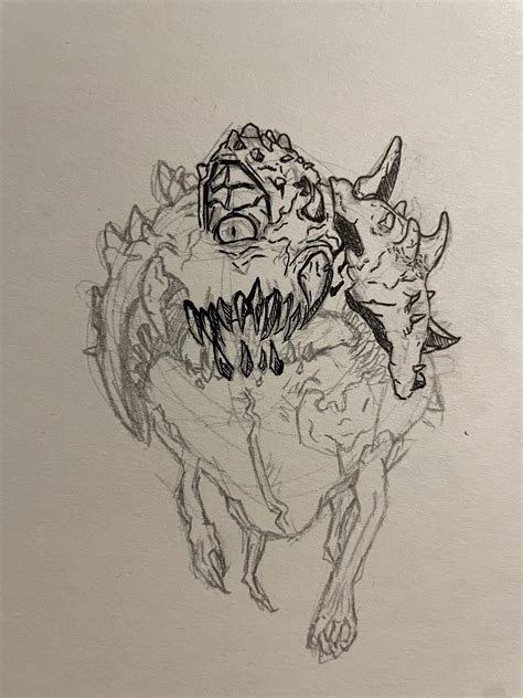 Cacodemon Drawing R Doom