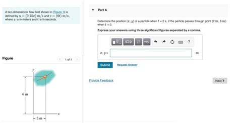 Solved Part A A Two Dimensional Flow Field Shown In Figure Chegg