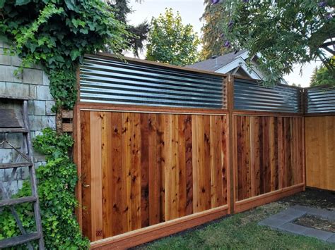 35 Ideas For Corrugated Metal Fence” To Create More Privacy On A