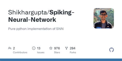 Spiking Neural Network Learning Py At Master Shikhargupta Spiking Neural Network GitHub