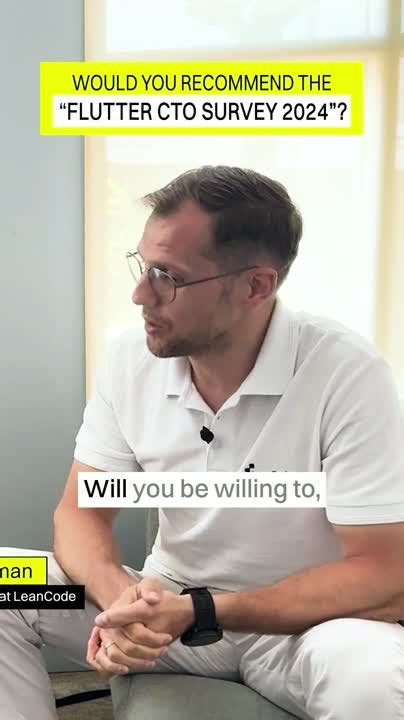 [video] leancode on linkedin flutter cto survey 2024 eric seidel