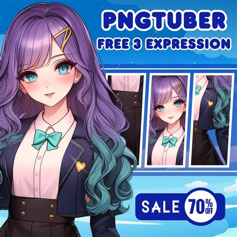 Custom Pngtuber Model Anime Pngtuber Avatar Commission Streamer Png