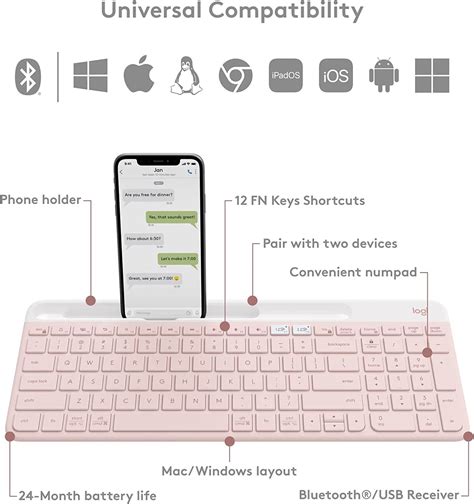 Logitech K580 Slim Multi Device Wireless Keyboard At Mighty Ape NZ