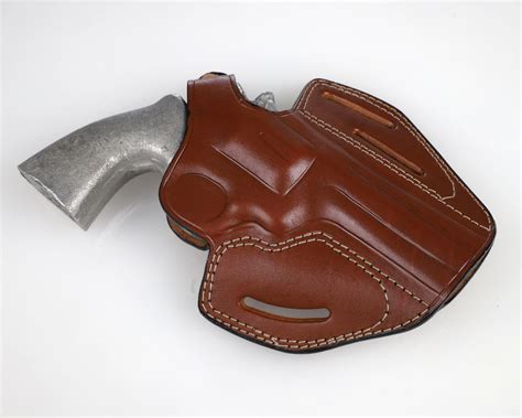 Colt Trooper Mk Iii 4 Inch 357 Magnum Leather Owb Three Slot Belt