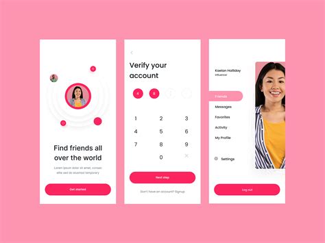 Social Application Ui By Faisal Ali On Dribbble