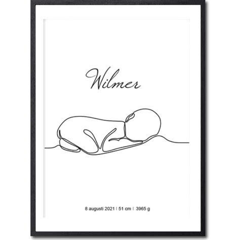 Bebis Med Namn Och Datum Poster