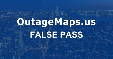 False Pass Power Outages Map