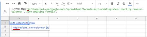 How To Label In Google Sheets Using HYPERLINK Function