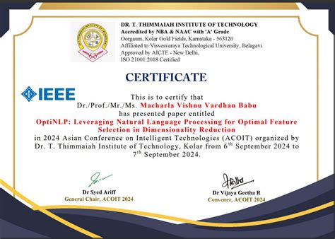 Nlp Machinelearning Research Acoit2024 Ai Teamwork Vishnu Macharla