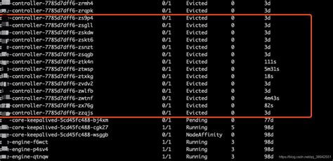 k8s中存在很多为evicted状态的pod csdn博客