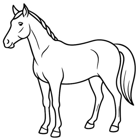 Horse Clipart Outline Images Free Download On Freepik