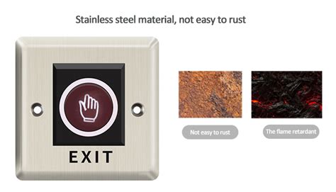 Access Control Door Switch Touchless Exit Button Oem Manufacturer S4a