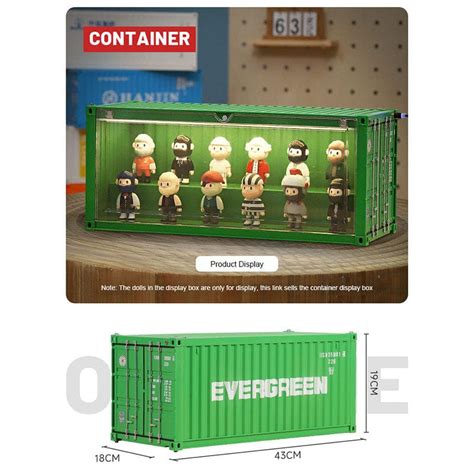 Shipping Container Model Lighting Display Box Banboring