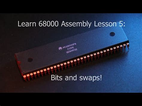 Free Video Learn 68000 Assembly Bit Level Operations And Swaps Lesson 5 From Chibiakumas