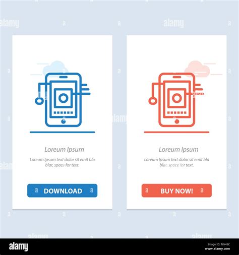 Mobile Cell Hardware Network Blue And Red Download And Buy Now Web
