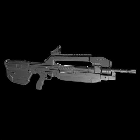 Artstation Halo Battle Rifle Hard Surface Practice
