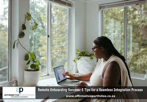 Remote Onboarding Integration Process Affirmative Portfolios
