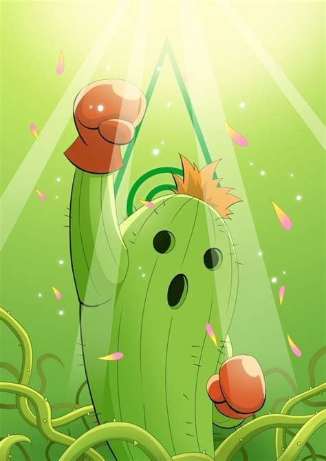 Digimon Togemon Cactus With Boxing Gloves Art Cactus With Boxing