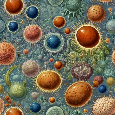 A Colorful Illustration Of A Scientific Scientific Background With